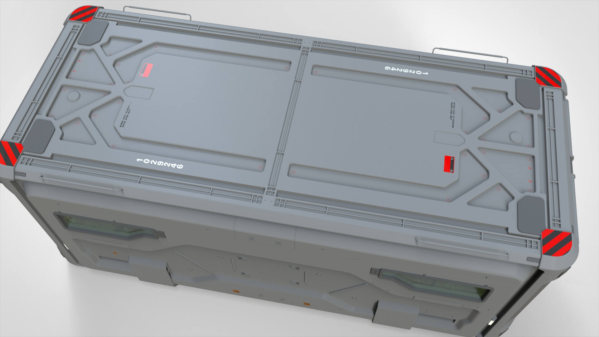 Sci-Fi Cargo Container 2 3D Model by Chtazi
