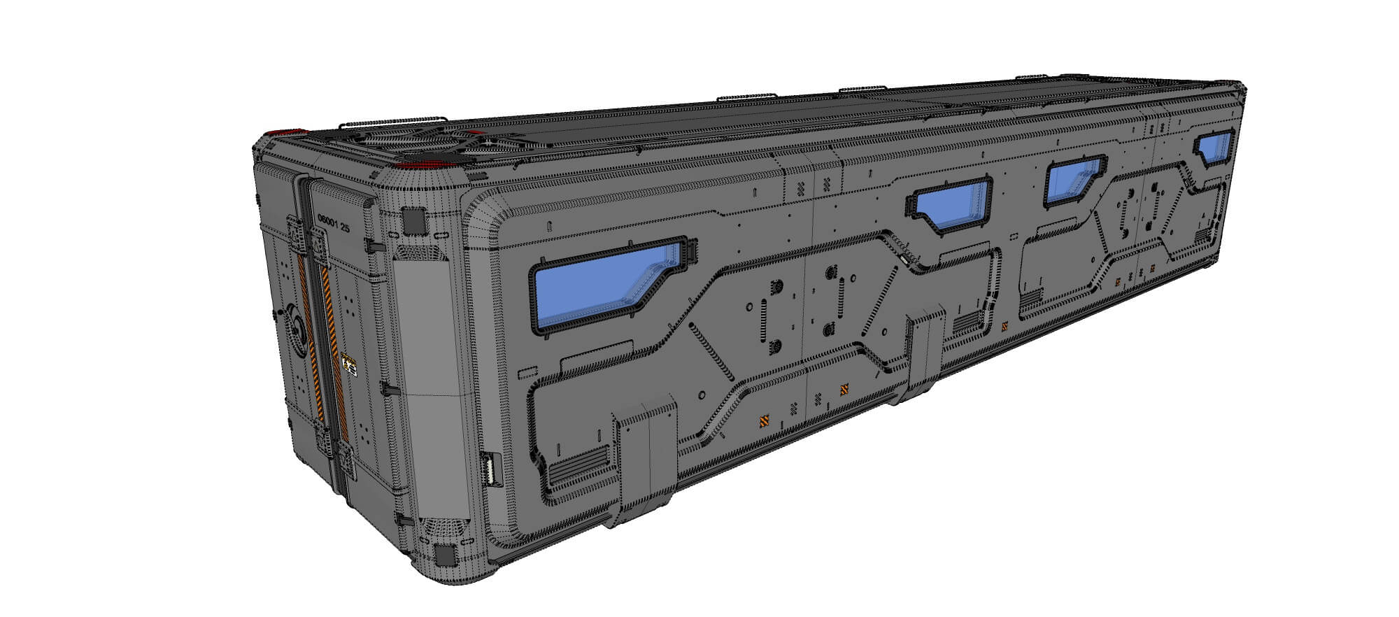 Sci-Fi Cargo Container 2 3D Model by Chtazi