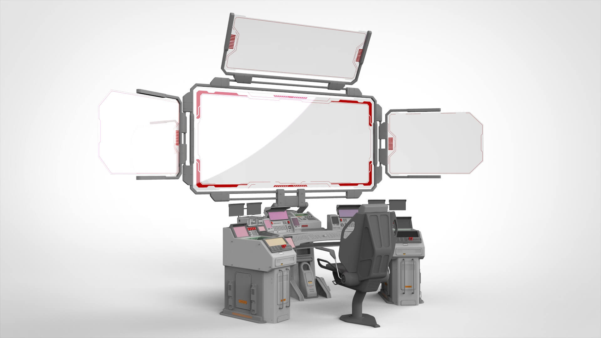 Sci-Fi Computer 3D Model by Chtazi