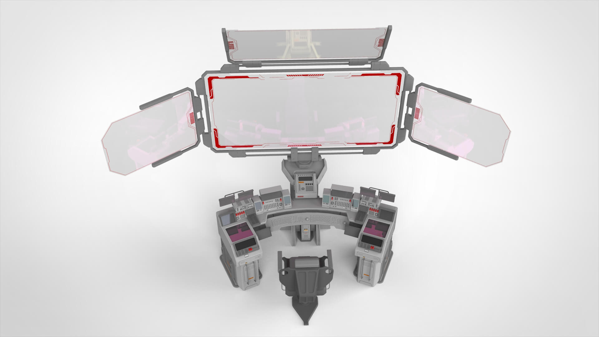 Sci-Fi Computer 3D Model by Chtazi