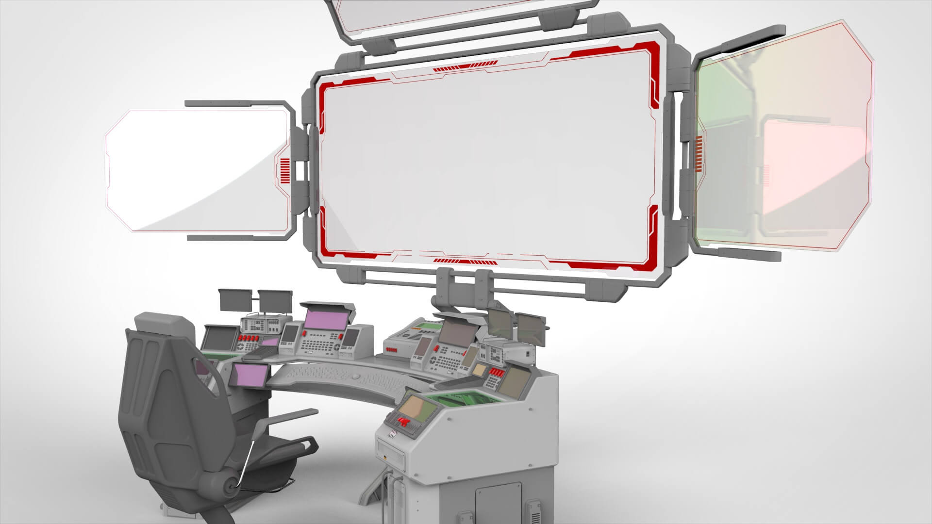 Sci-Fi Computer 3D Model by Chtazi
