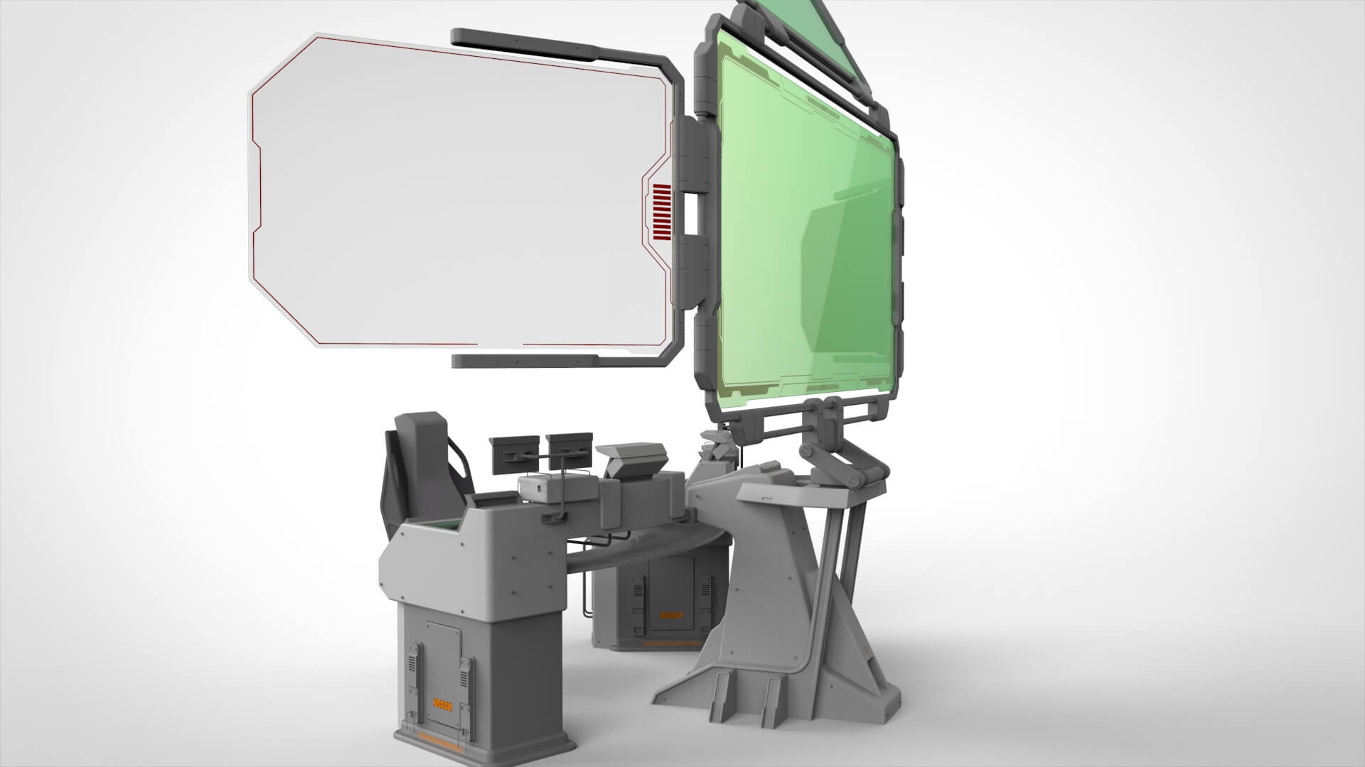 Sci-Fi Computer 3D Model by Chtazi