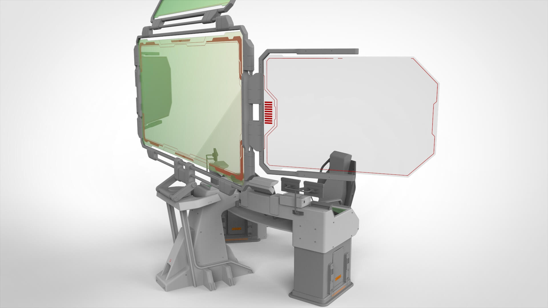 Sci-Fi Computer 3D Model by Chtazi