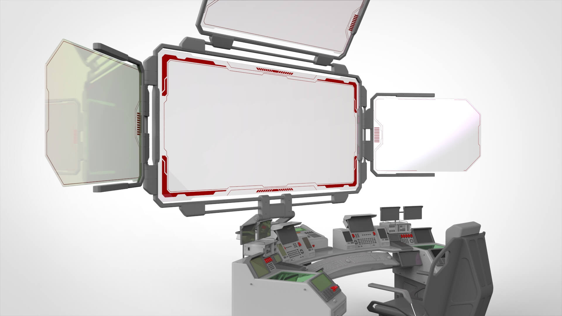 Sci-Fi Computer 3D Model by Chtazi