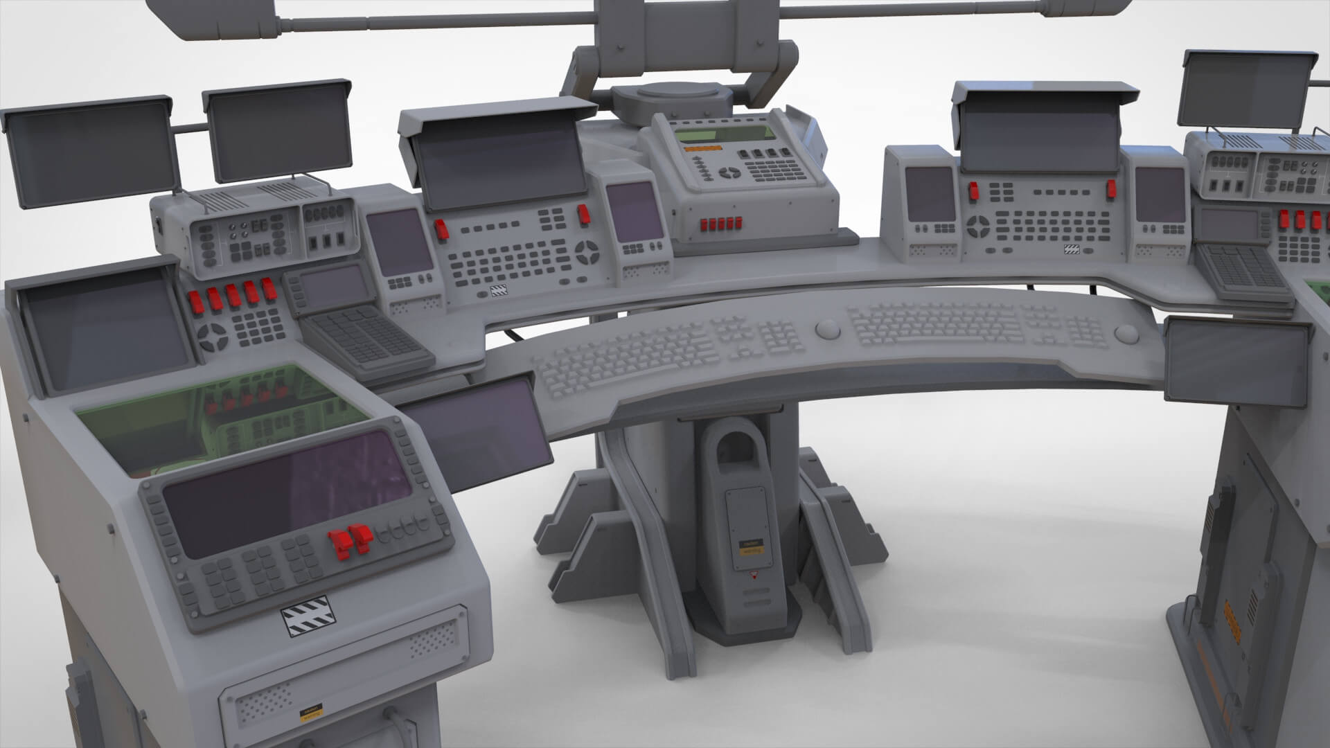 Sci-Fi Computer 3D Model by Chtazi