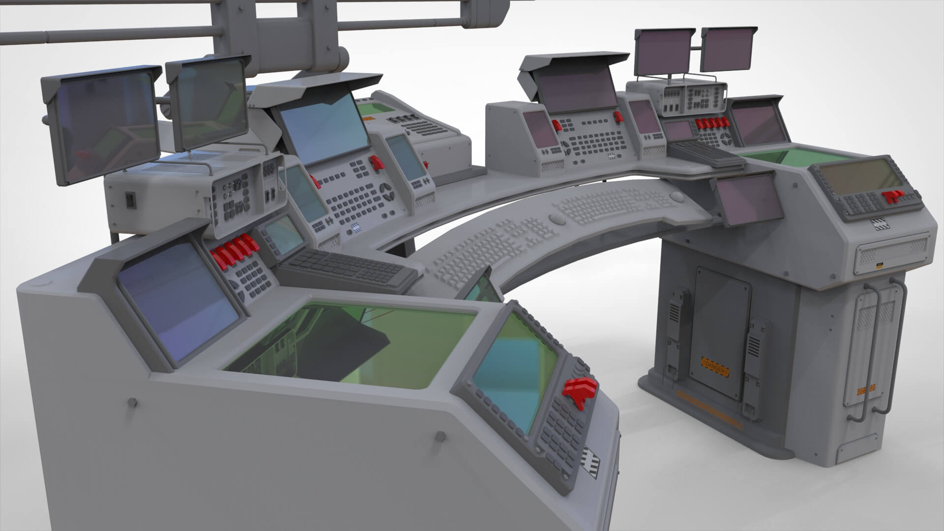 Sci-Fi Computer 3D Model by Chtazi