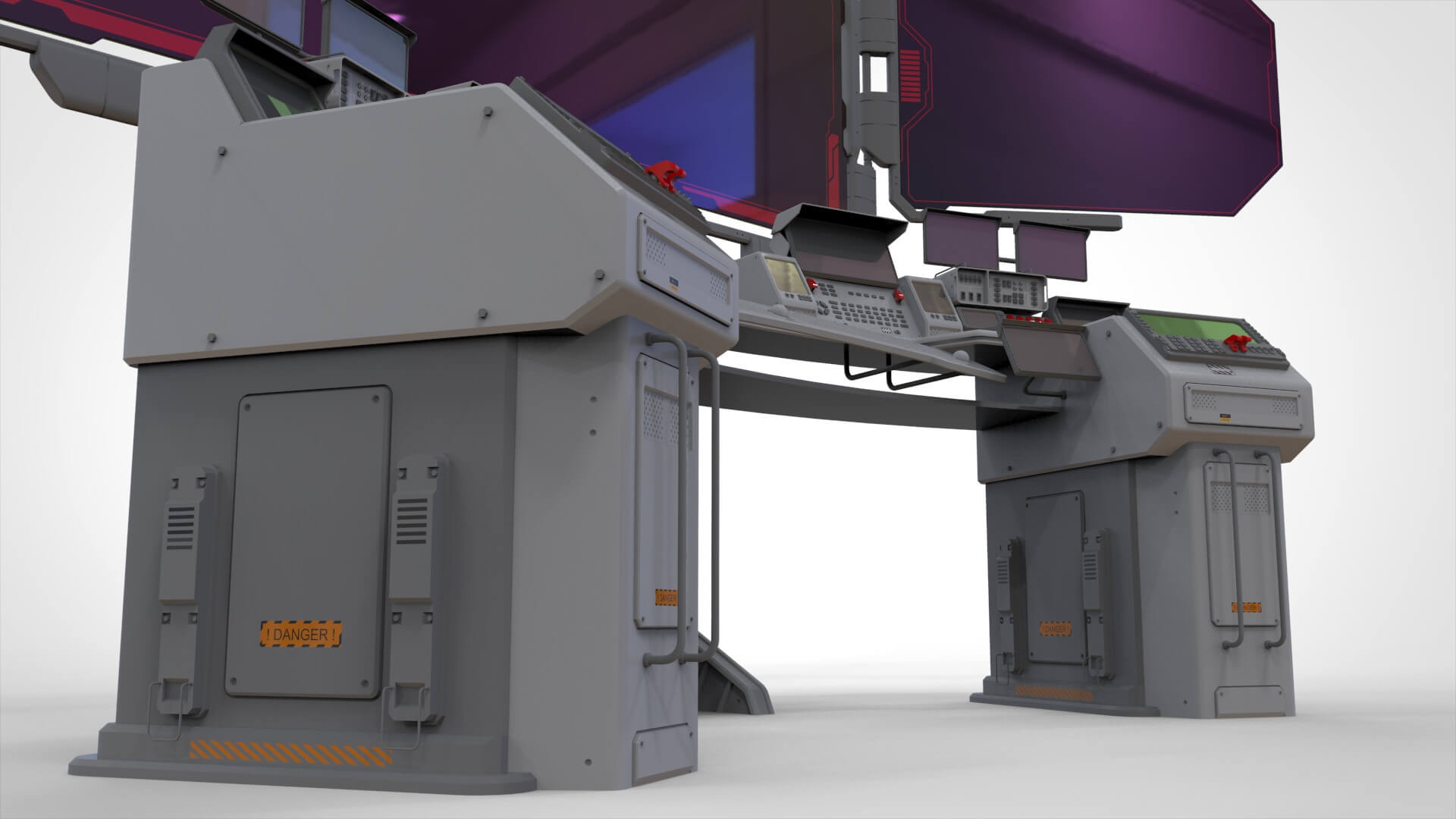 Sci-Fi Computer 3D Model by Chtazi