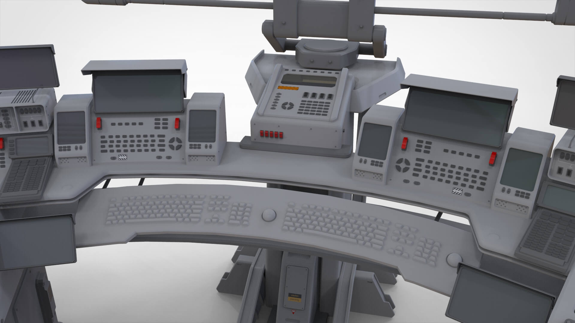 Sci-Fi Computer 3D Model by Chtazi