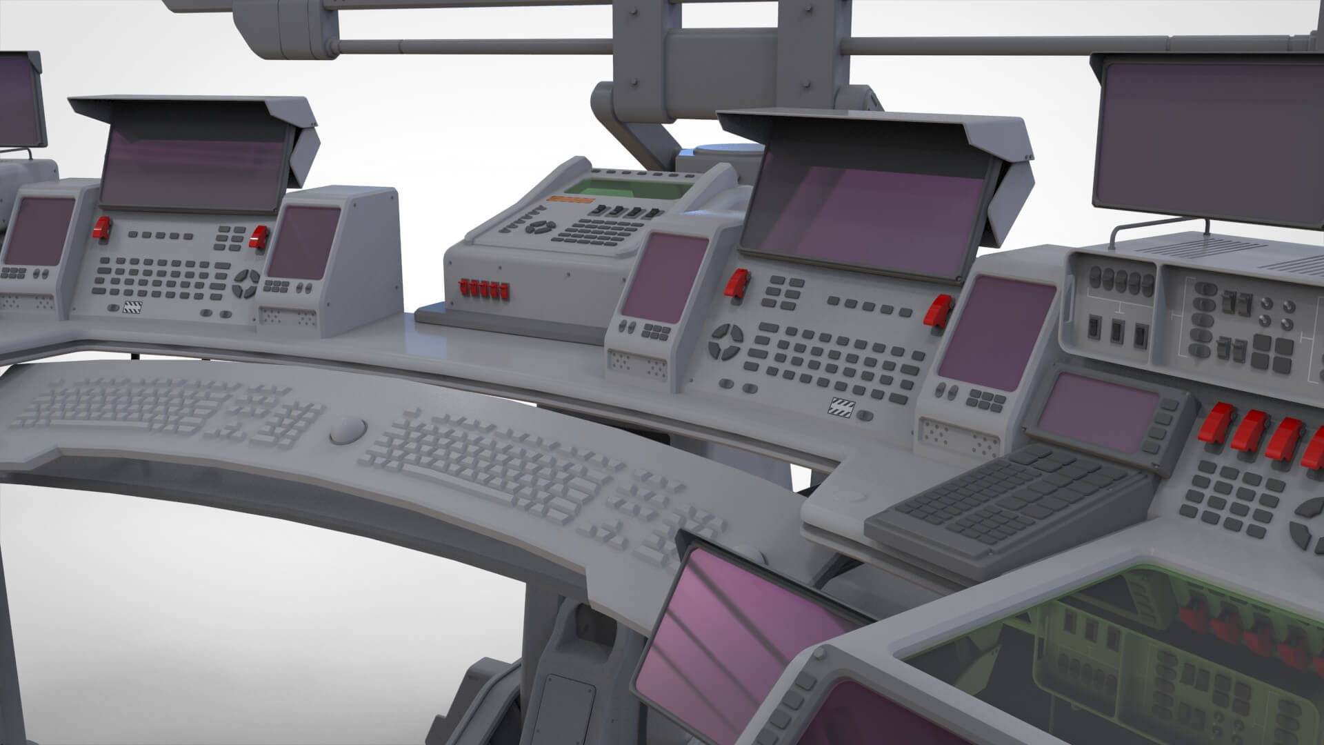 Sci-Fi Computer 3D Model by Chtazi