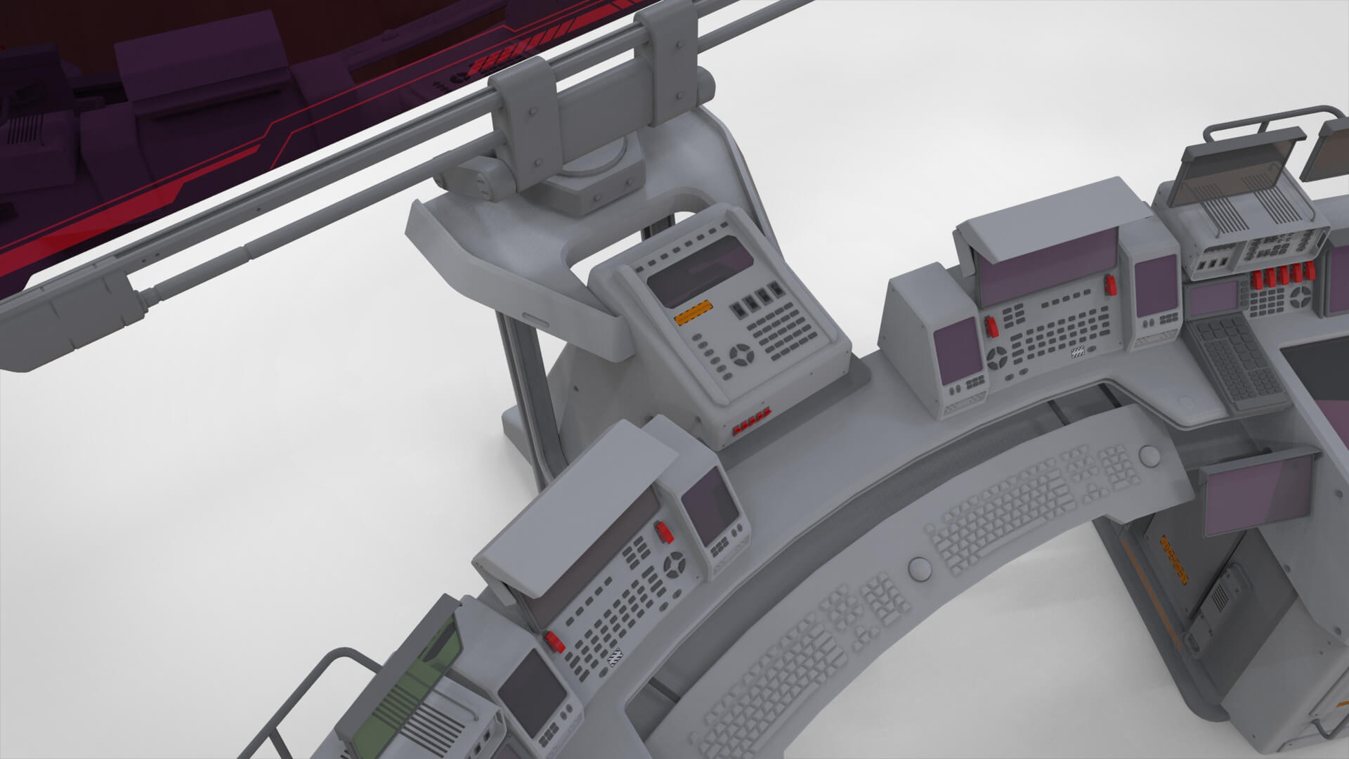 Sci-Fi Computer 3D Model by Chtazi