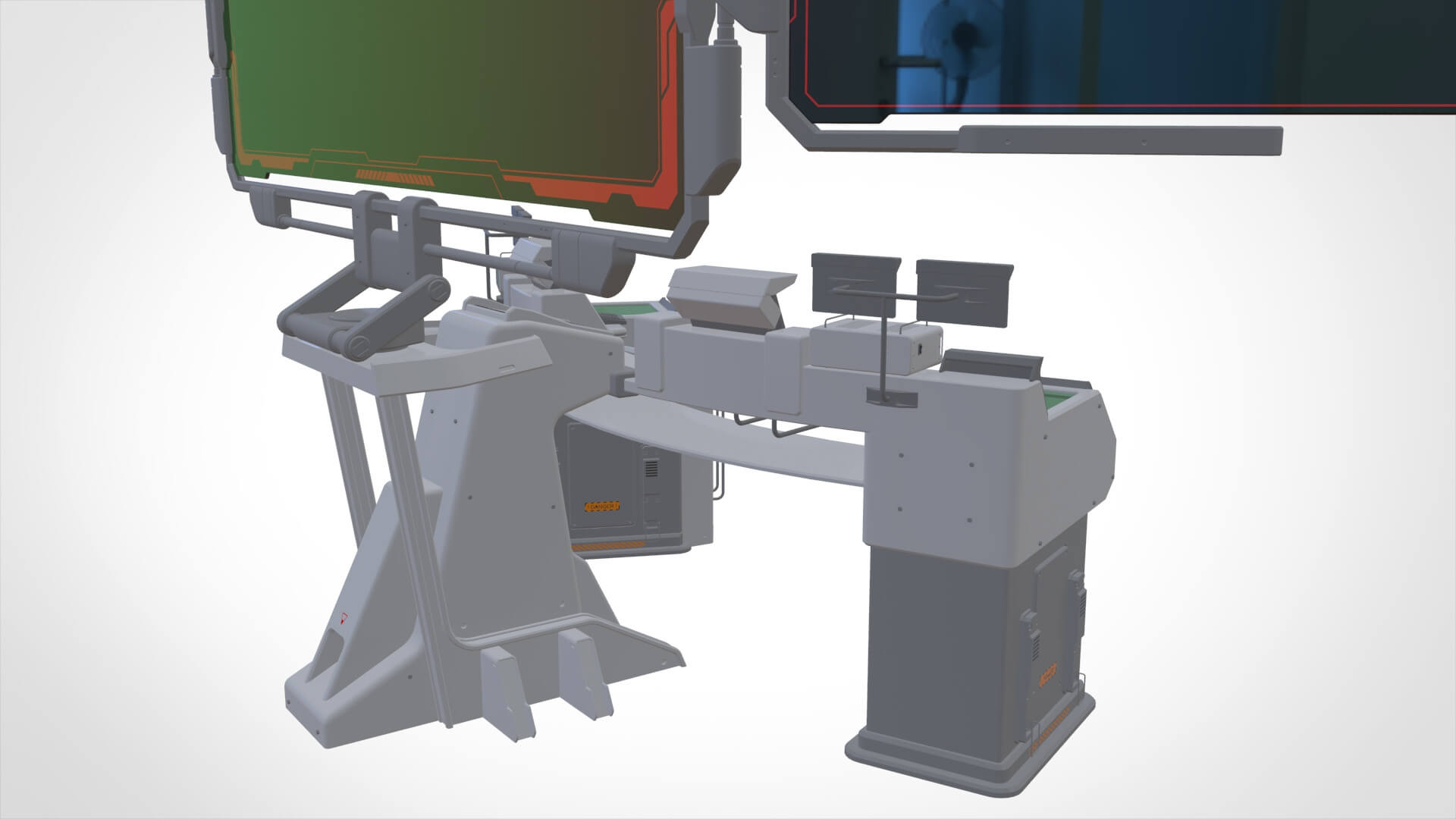 Sci-Fi Computer 3D Model by Chtazi