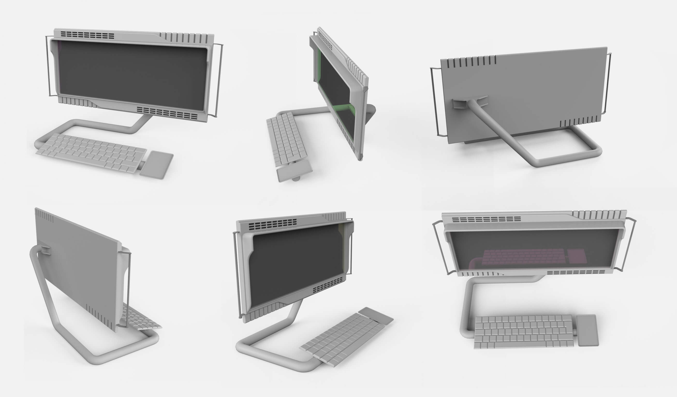 Sci-Fi Computer 3D Model by Chtazi