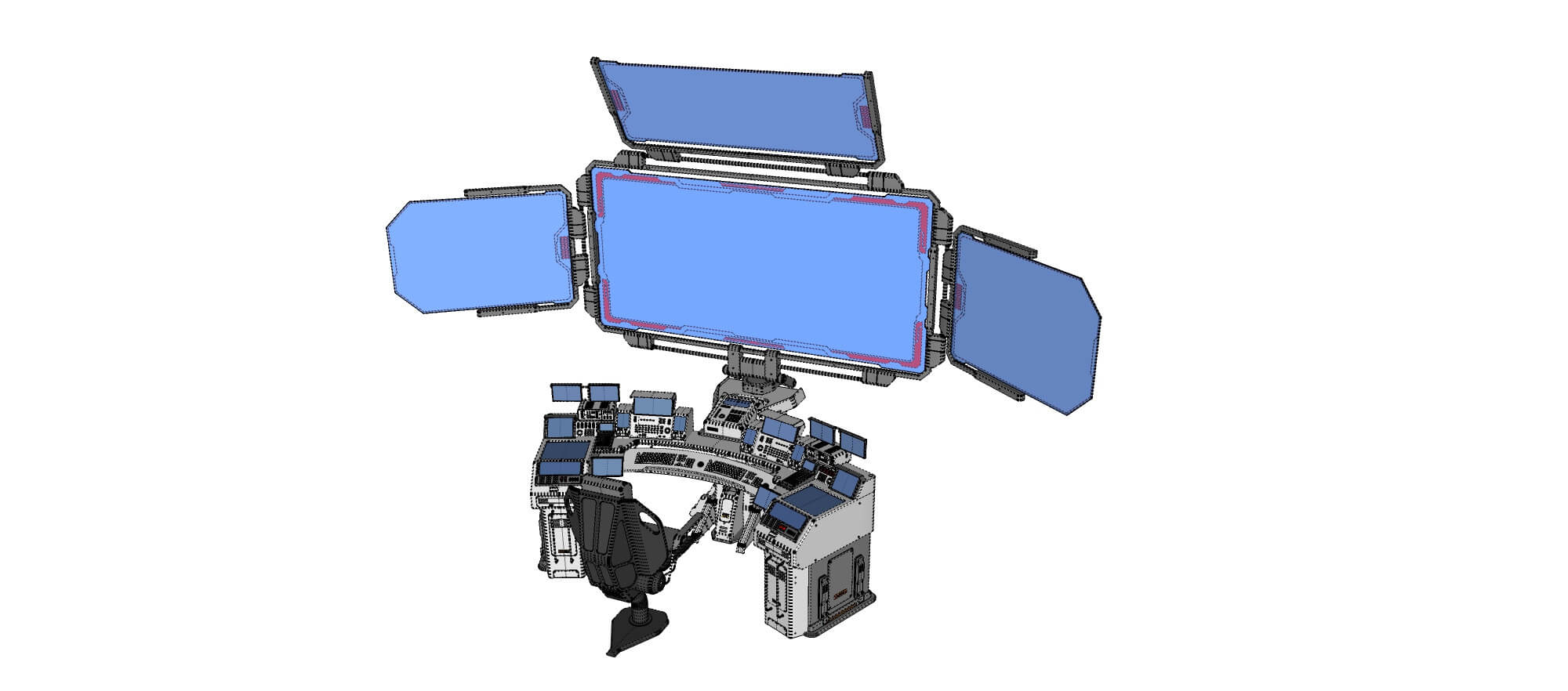 Sci-Fi Computer 3D Model by Chtazi