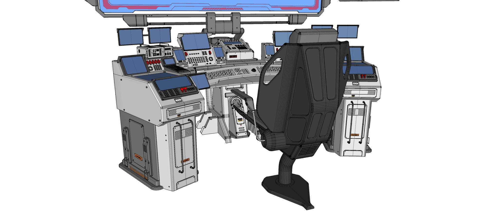 Sci-Fi Computer 3D Model by Chtazi