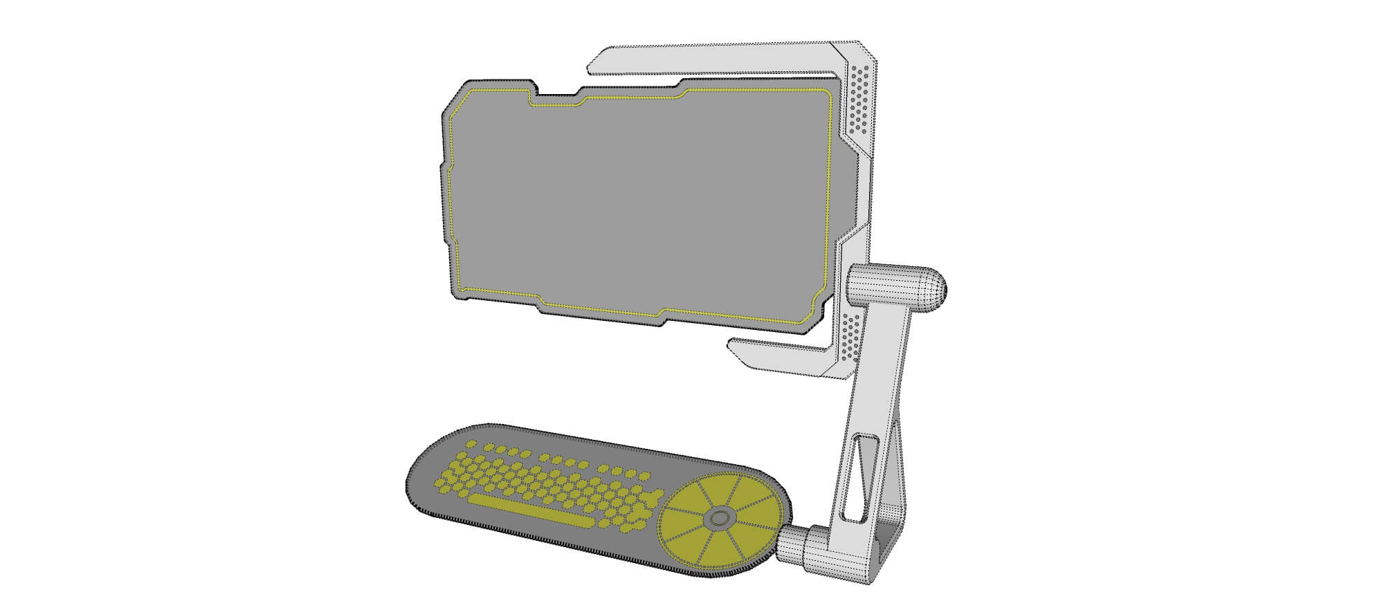 Sci-Fi Computer 3D Model by Chtazi