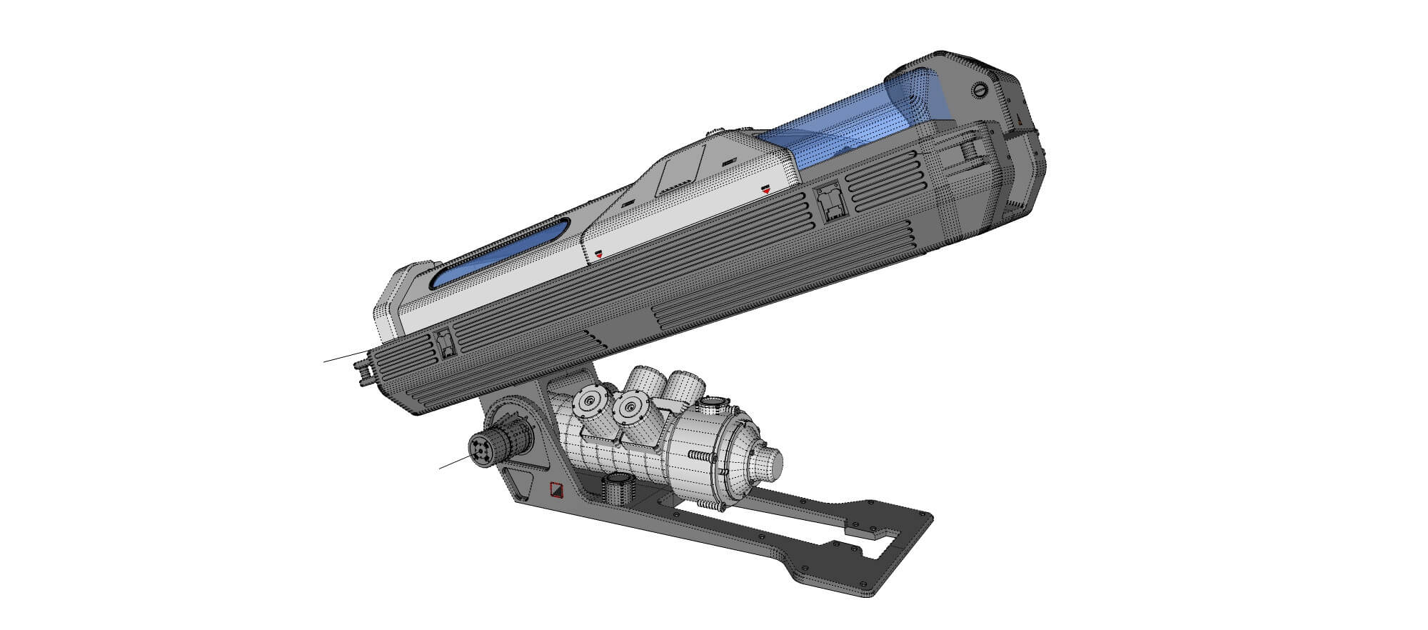 Sci-Fi Cryogenic Capsule 3D Model by Chtazi