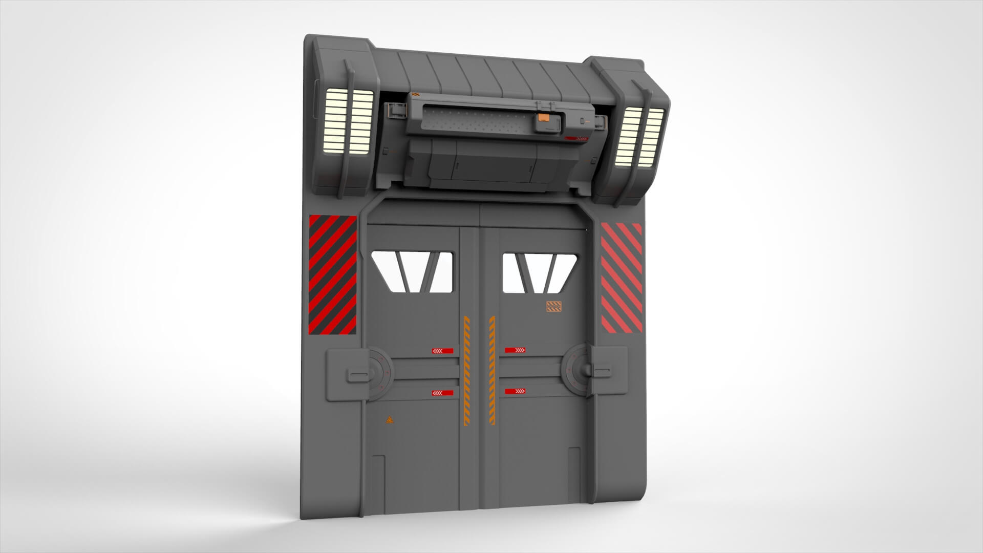 Sci-Fi Door 1 3D Model by Chtazi