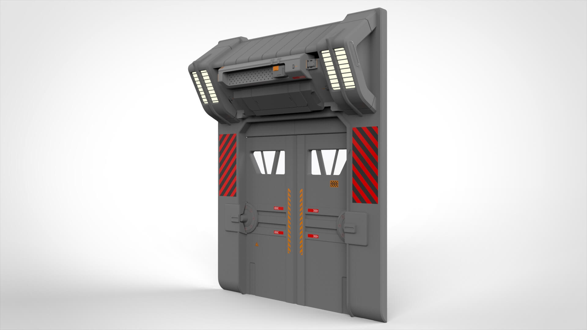 Sci-Fi Door 1 3D Model by Chtazi