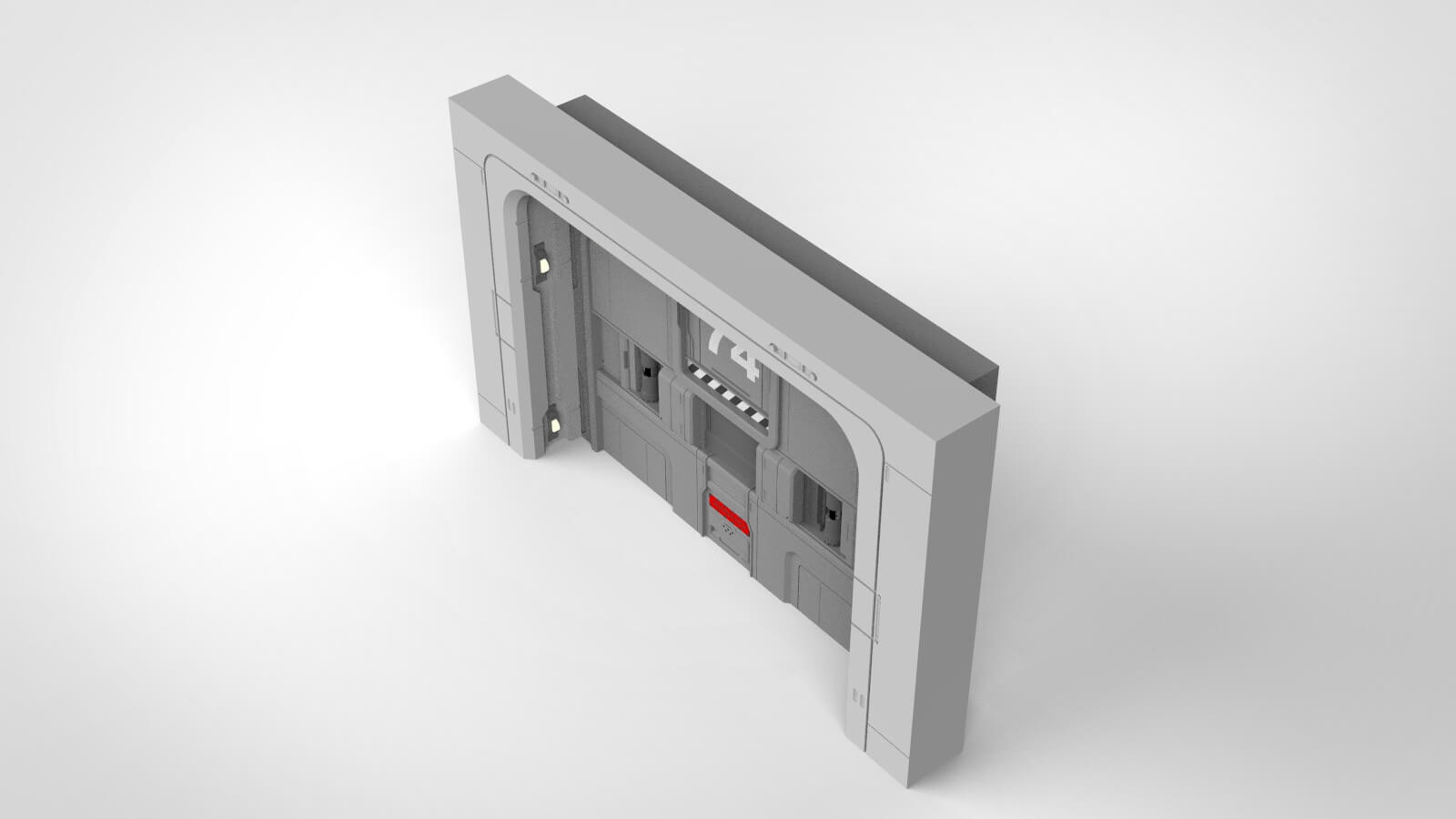Sci-Fi Door 17 3D Model by Chtazi