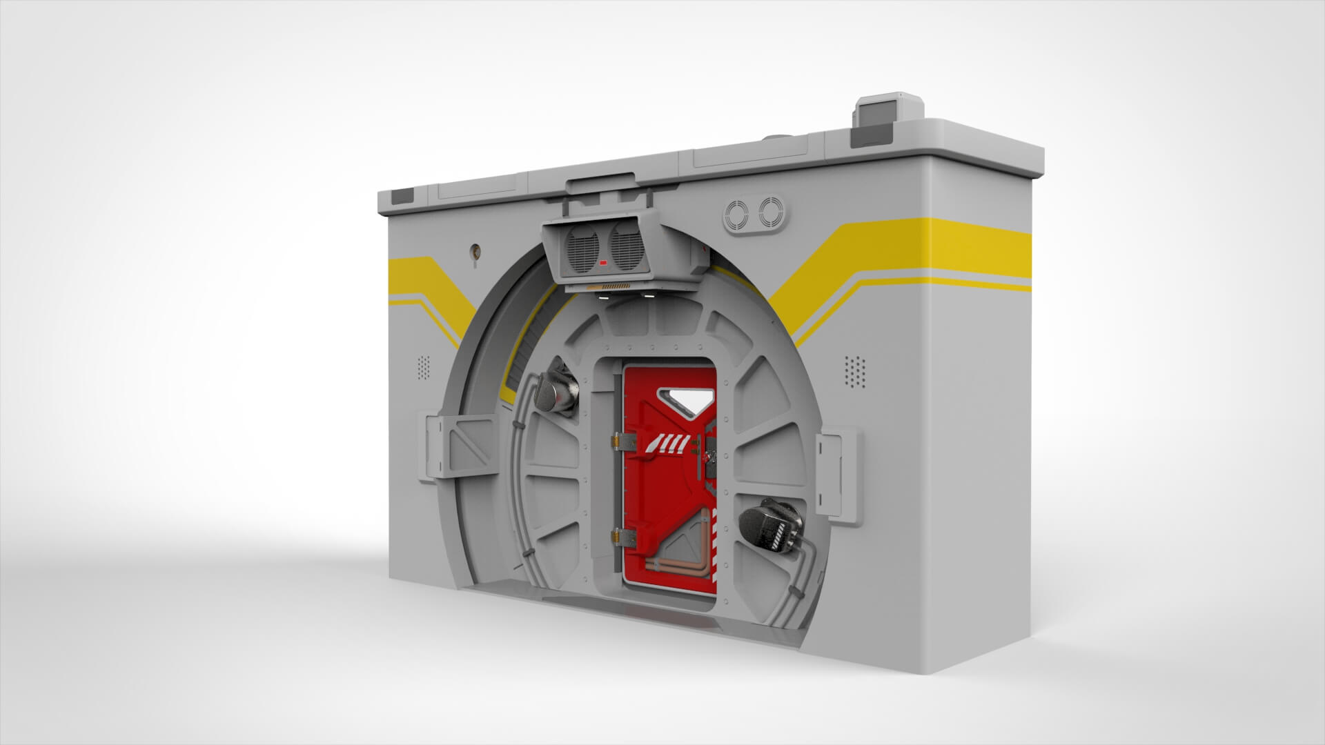 Sci-Fi Door 7 3D Model by Chtazi