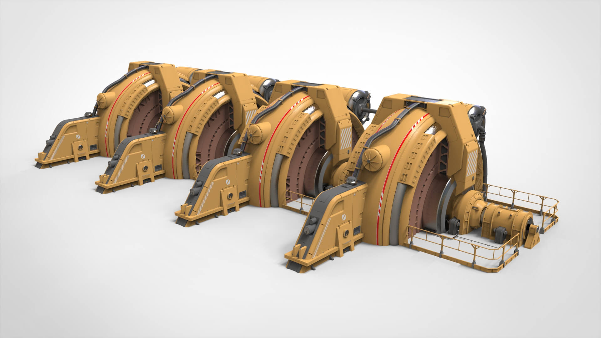 Sci-Fi Generator 1 3D Model by Chtazi