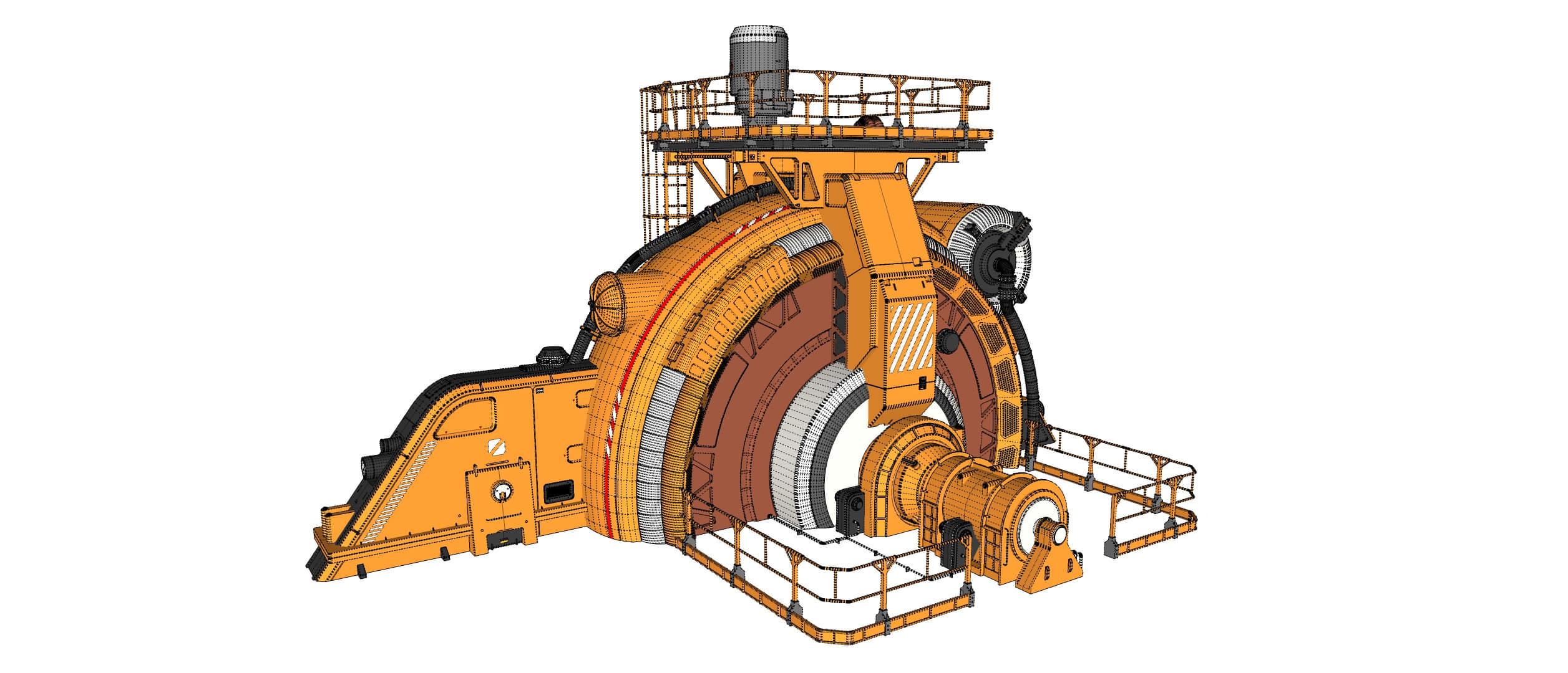 Sci-Fi Generator 1 3D Model by Chtazi