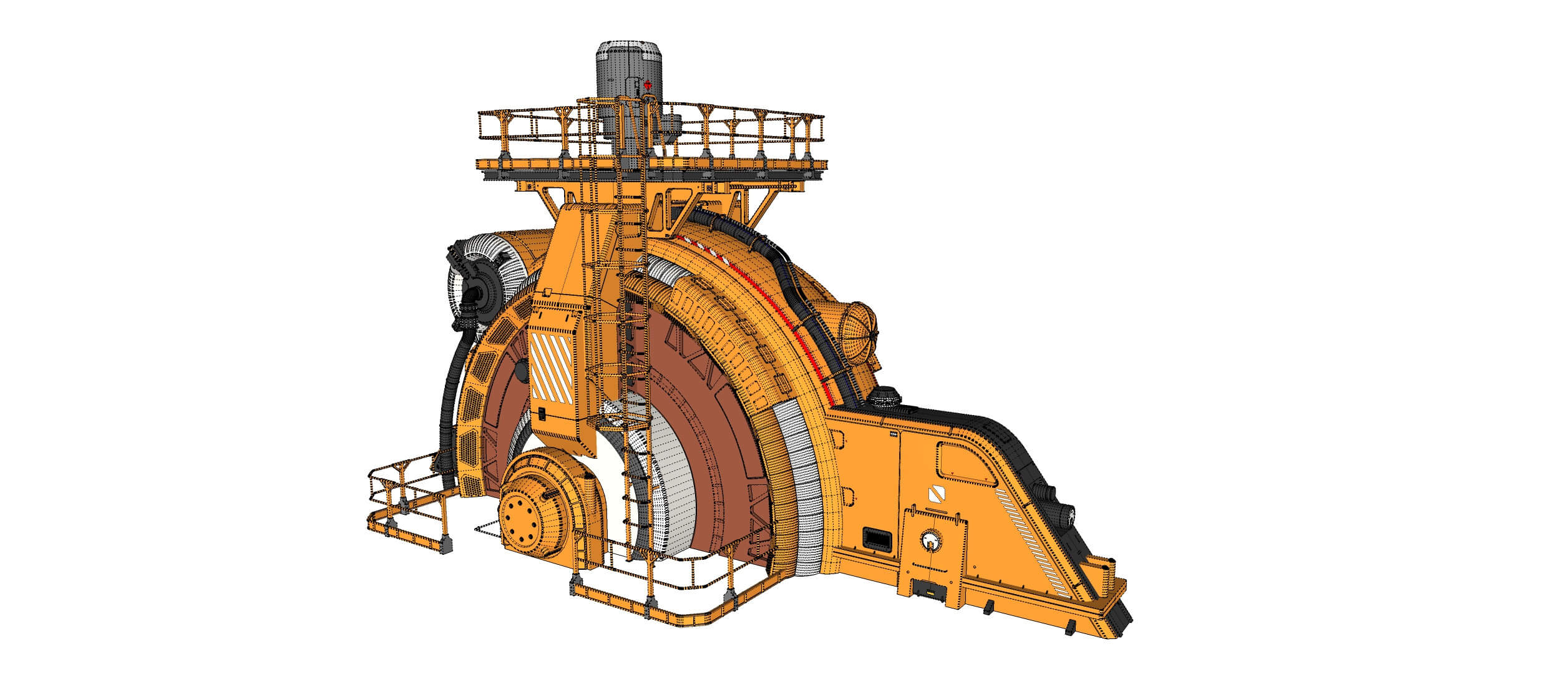 Sci-Fi Generator 1 3D Model by Chtazi