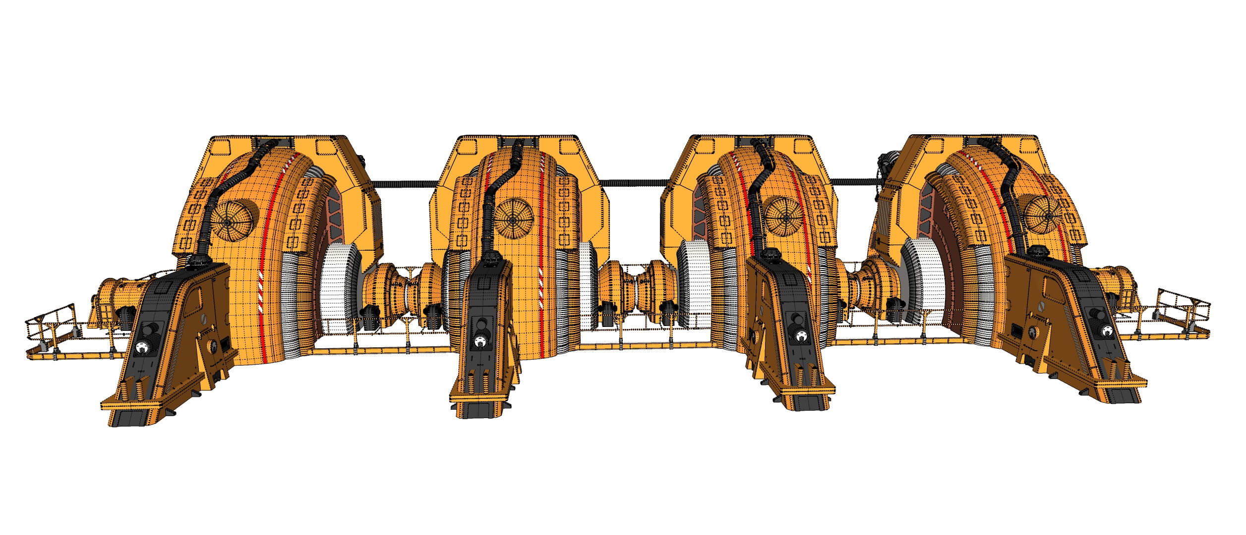 Sci-Fi Generator 1 3D Model by Chtazi