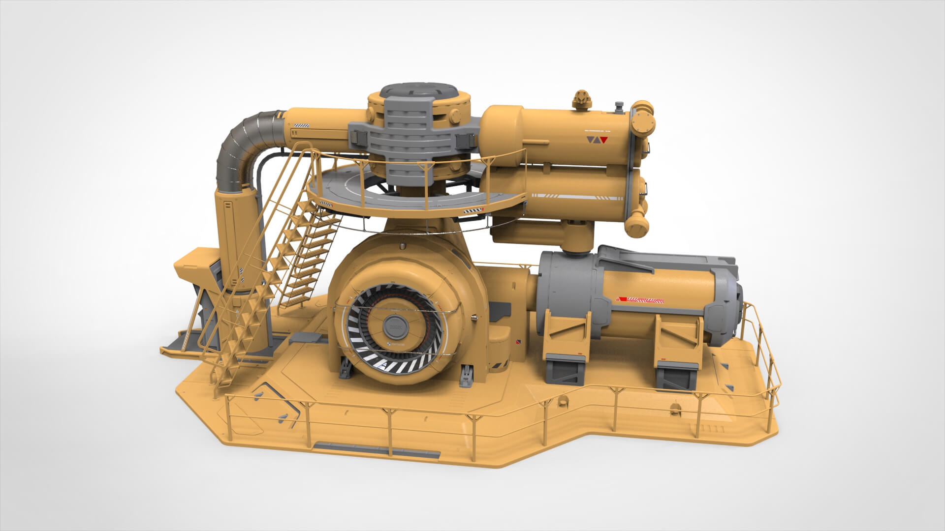 Sci Fi Generator 2 - 3D Model by Chtazi
