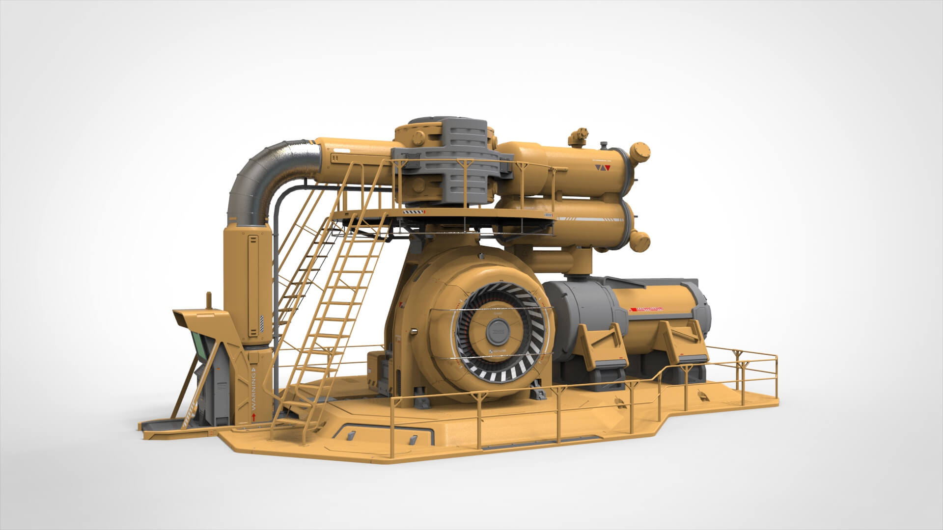 Sci-Fi Generator 2 3D Model by Chtazi