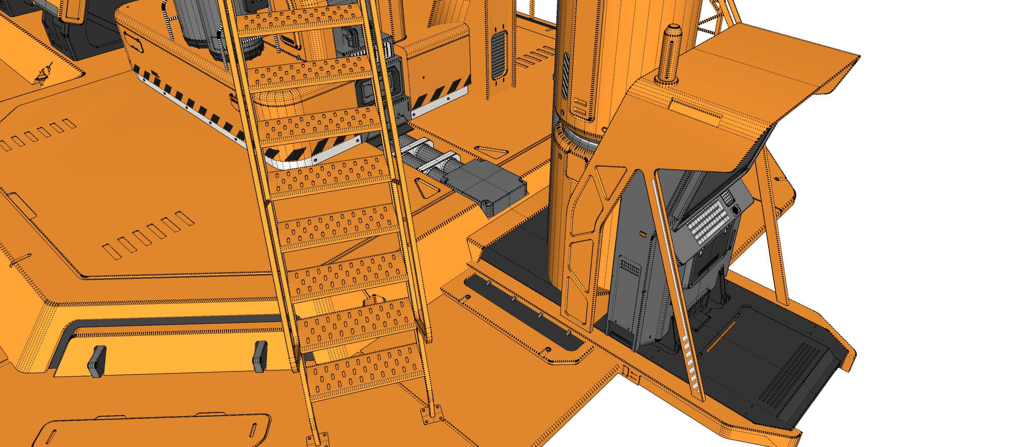 Sci-Fi Generator 2 3D Model by Chtazi