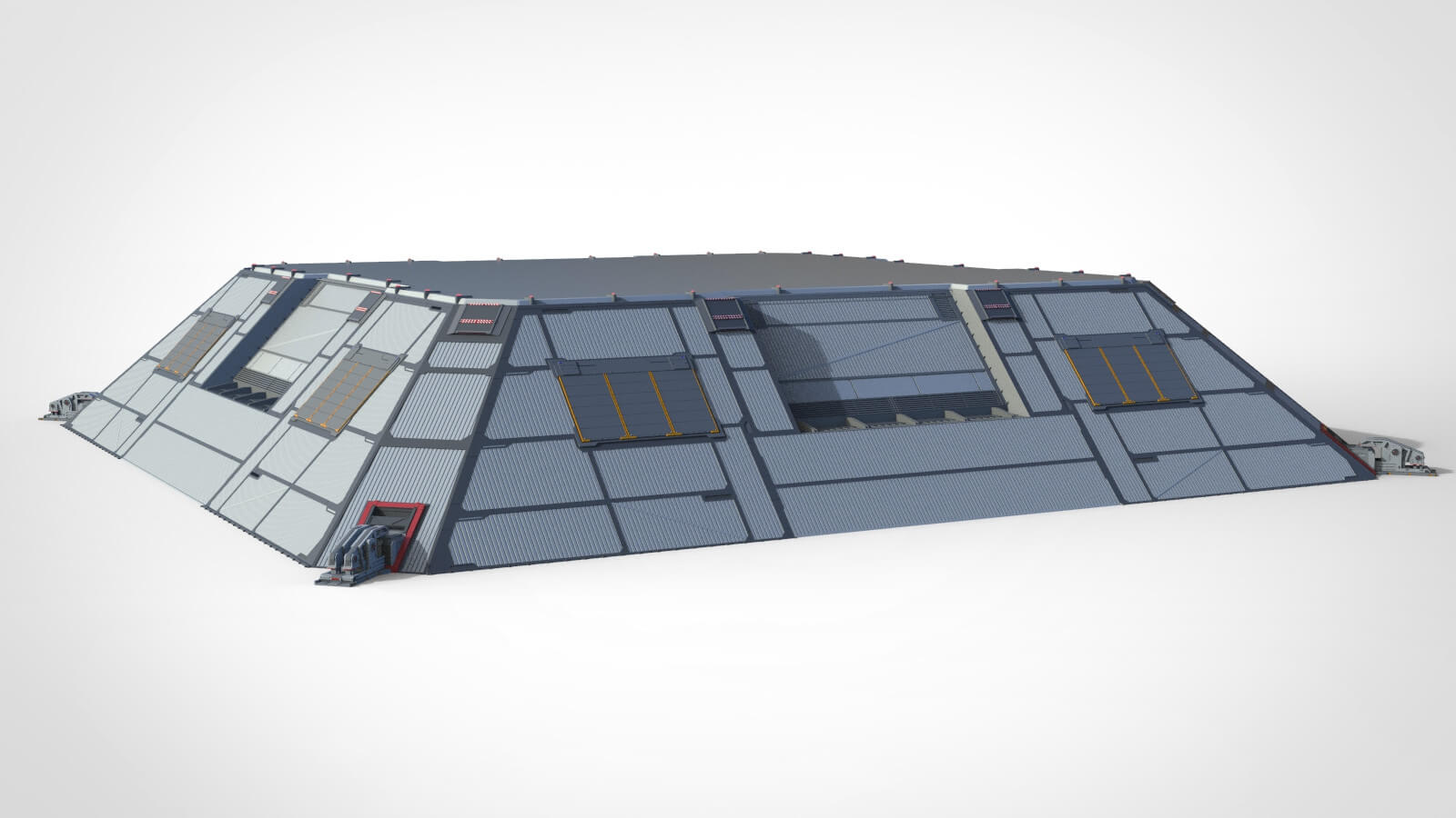 Sci-Fi Hangar 3D Model by Chtazi