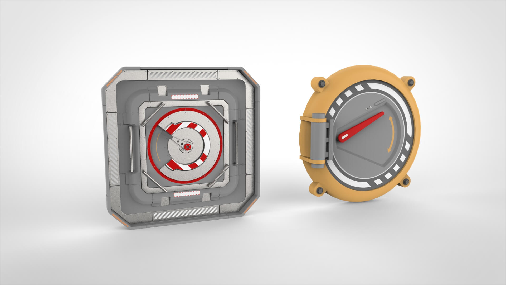 Sci-Fi Hatch 3 3D Model by Chtazi