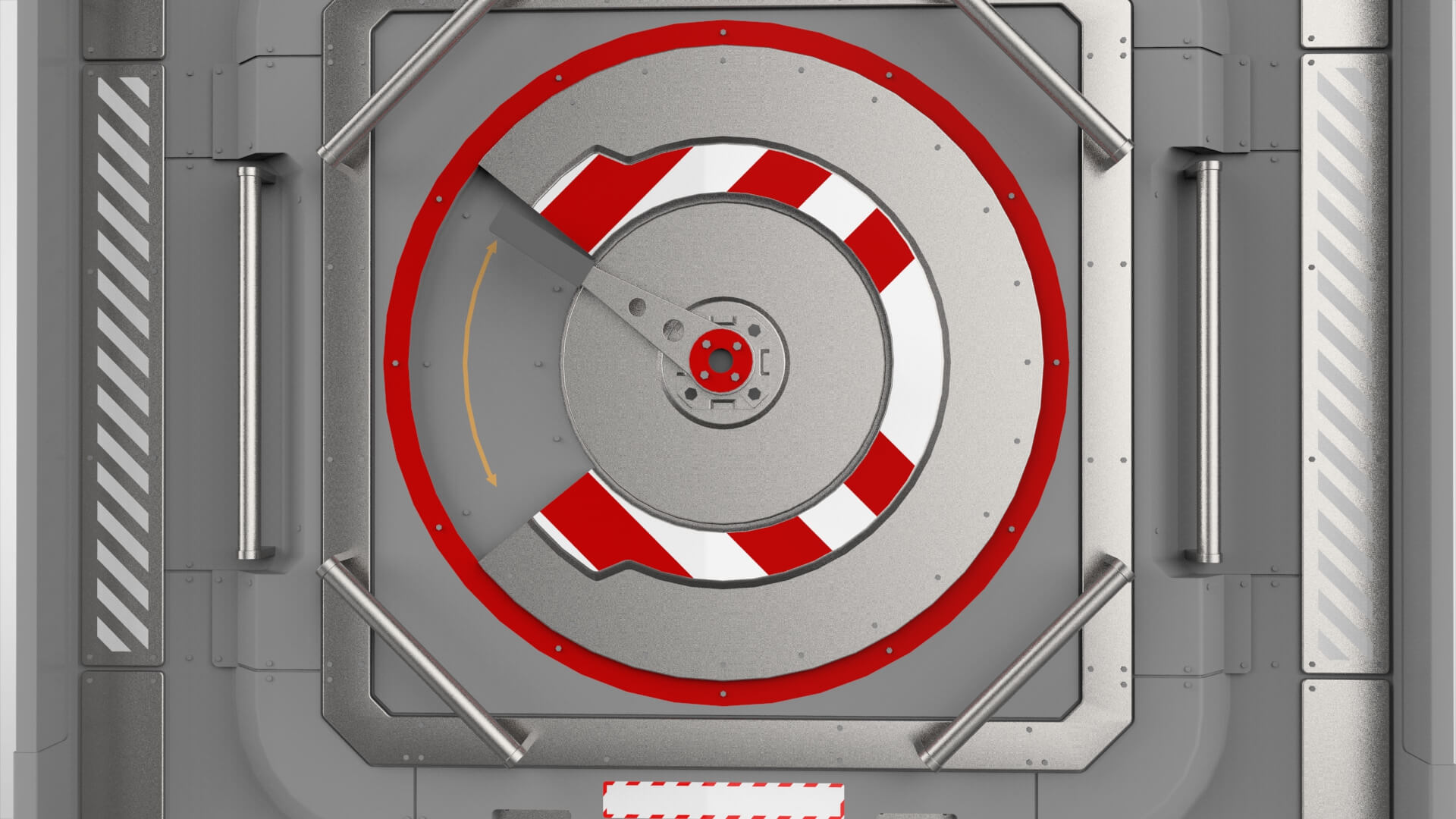 Sci-Fi Hatch 3 3D Model by Chtazi