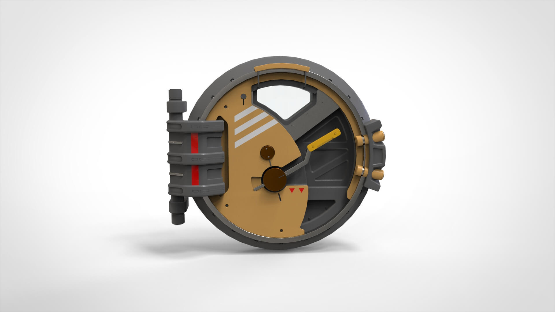 Sci-Fi Hatch 1 3D Model by Chtazi