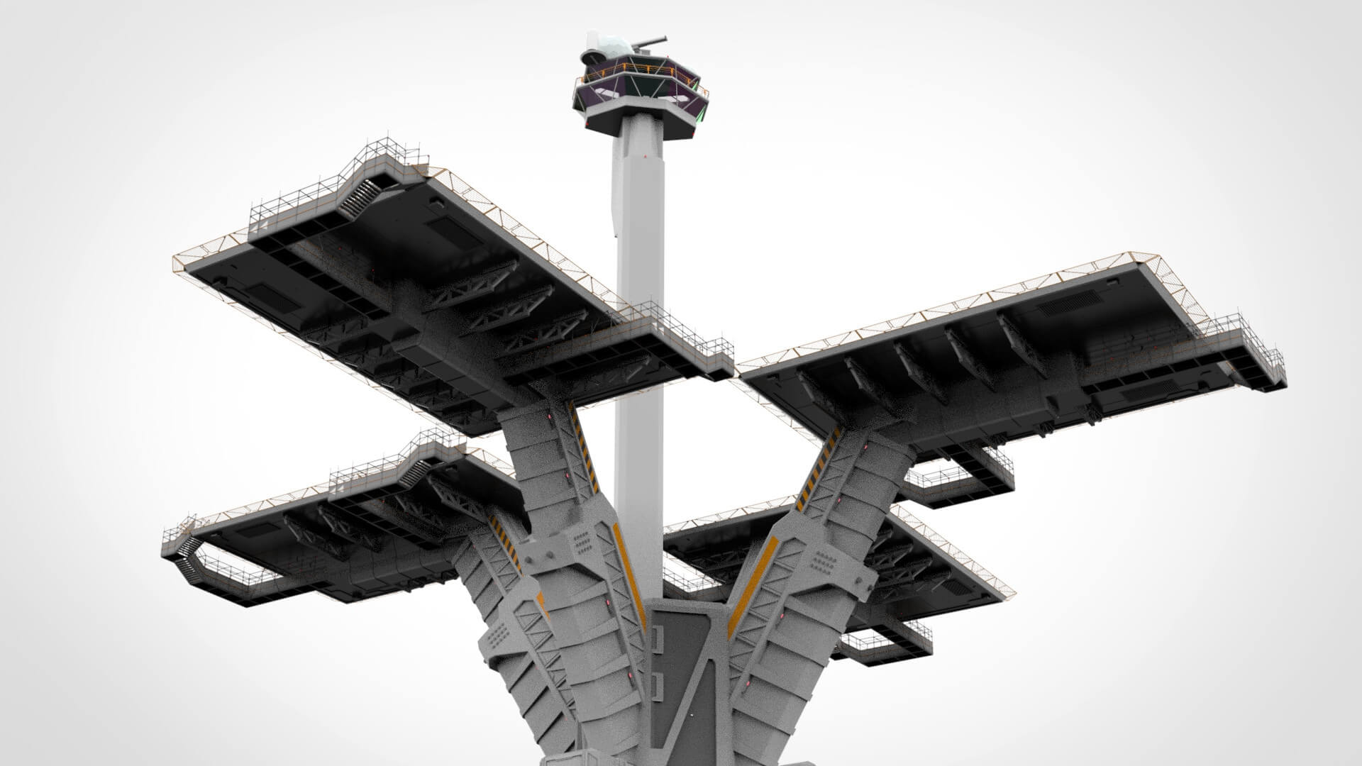 Sci-Fi Landing Platform 3 3D Model by Chtazi