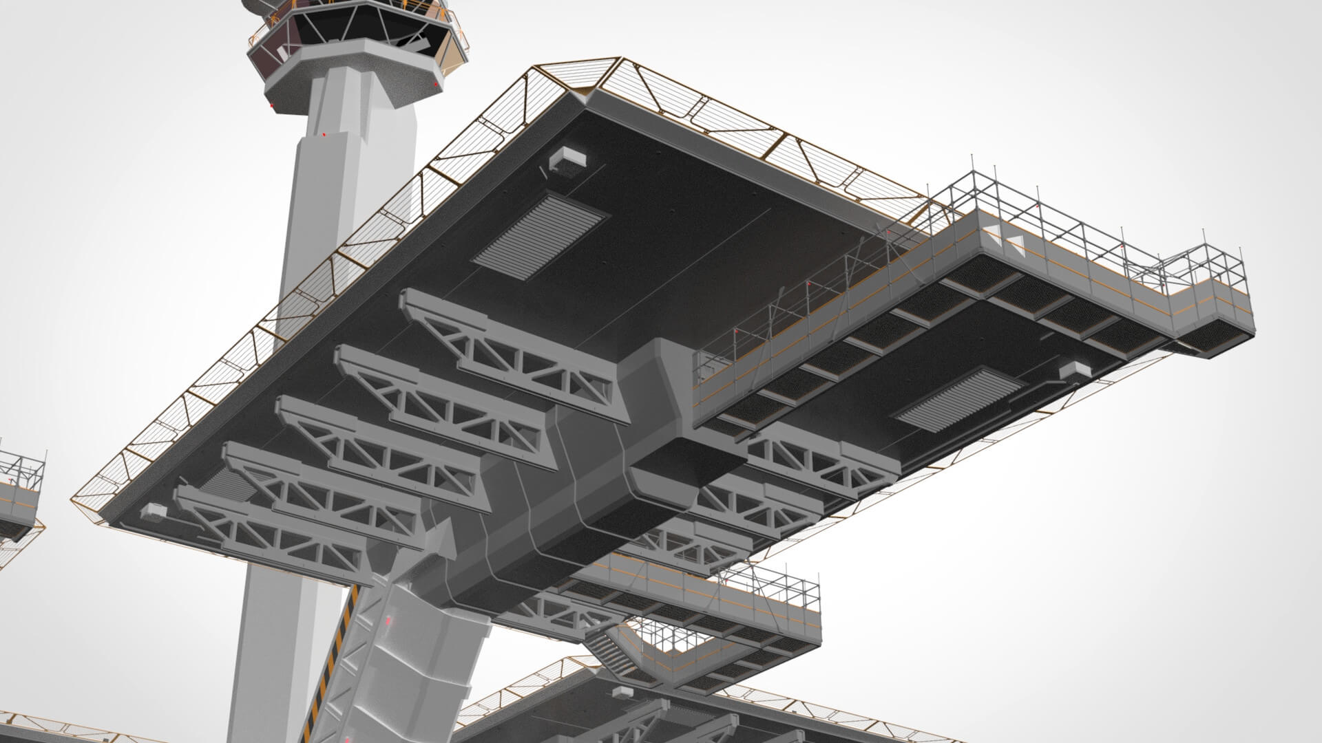 Sci-Fi Landing Platform 3 3D Model by Chtazi