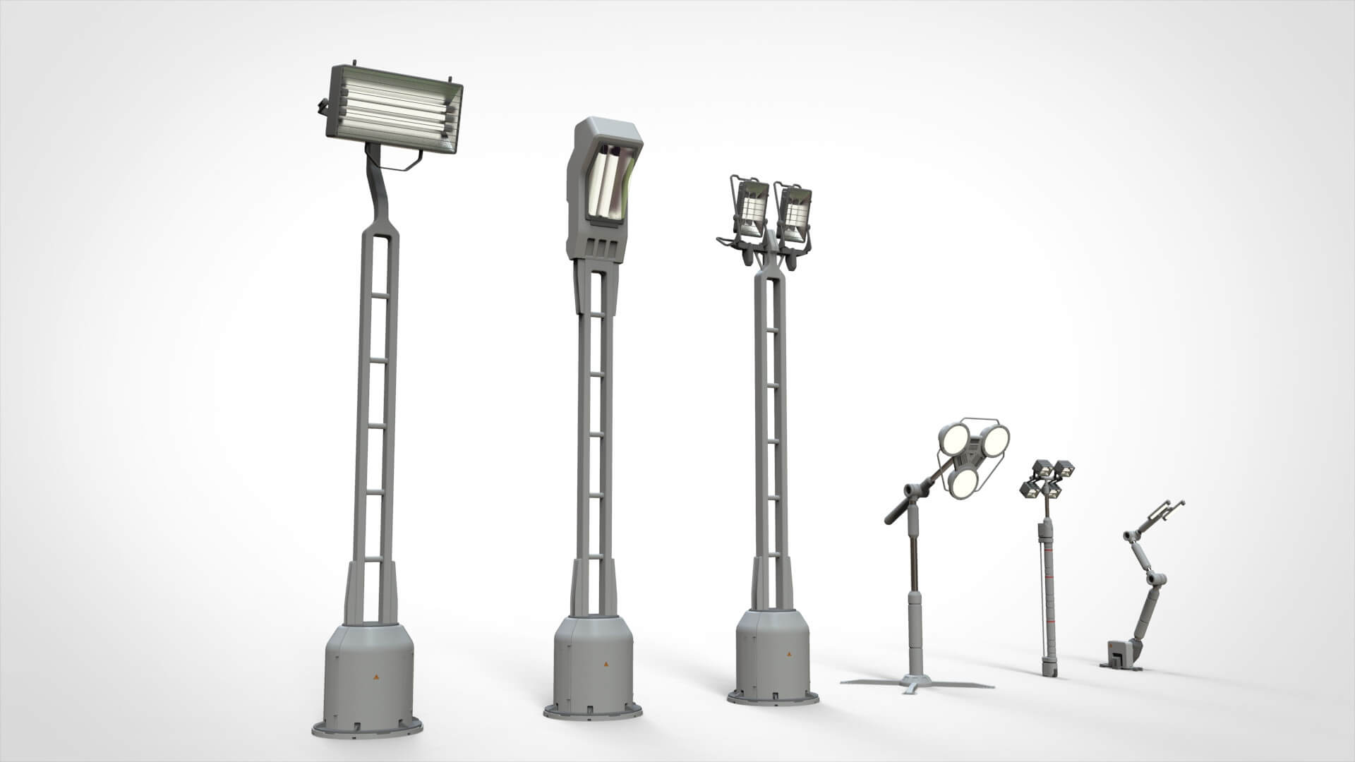 Sci Fi Lighting 4 - 3D Model by Chtazi
