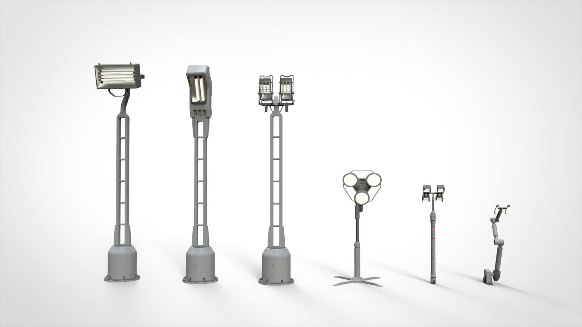 Sci-Fi Lighting 4 3D Model by Chtazi