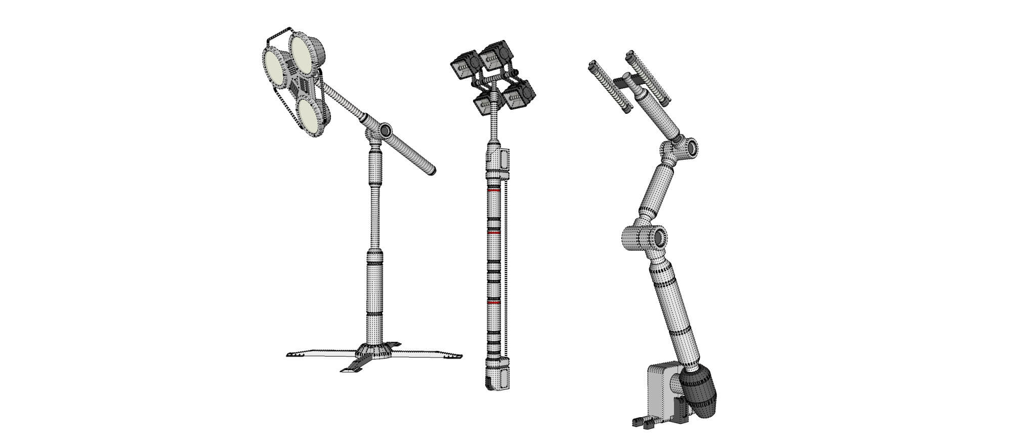 Sci-Fi Lighting 4 3D Model by Chtazi