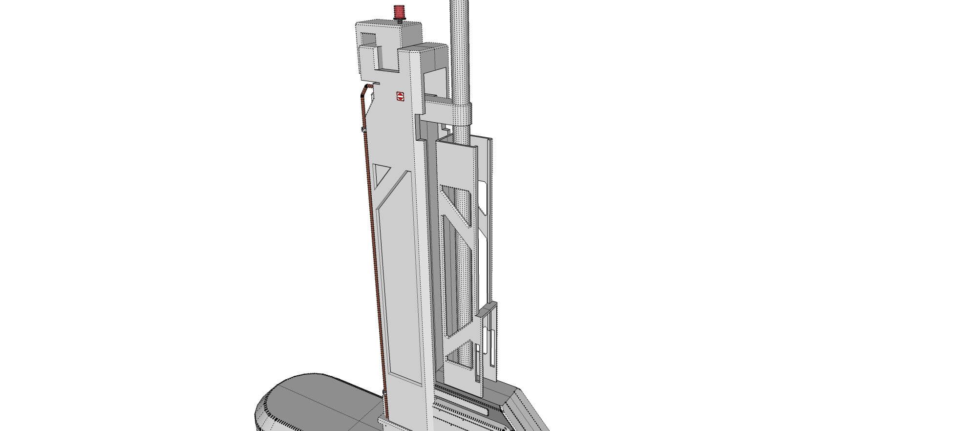 Sci Fi Mast 2 - 3D Model by Chtazi
