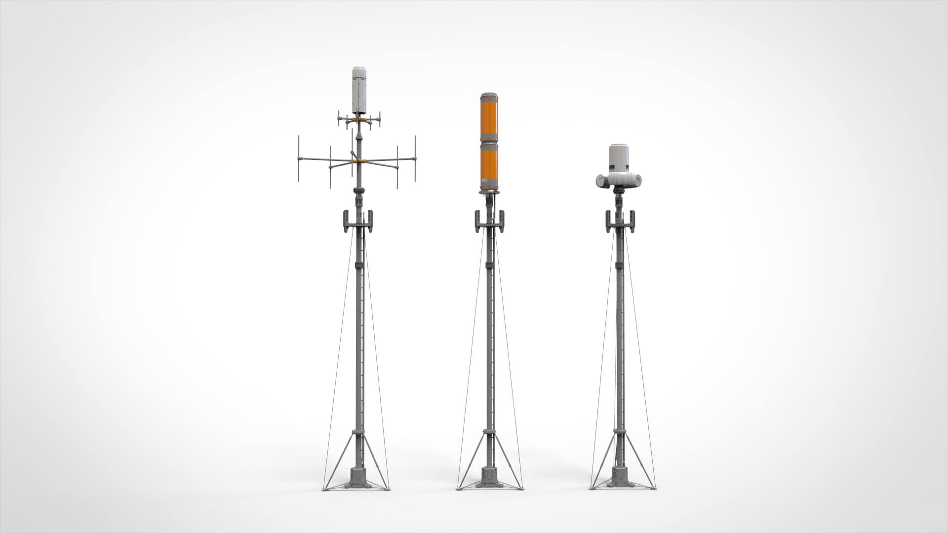 Sci Fi Mast 6 - 3D Model by Chtazi