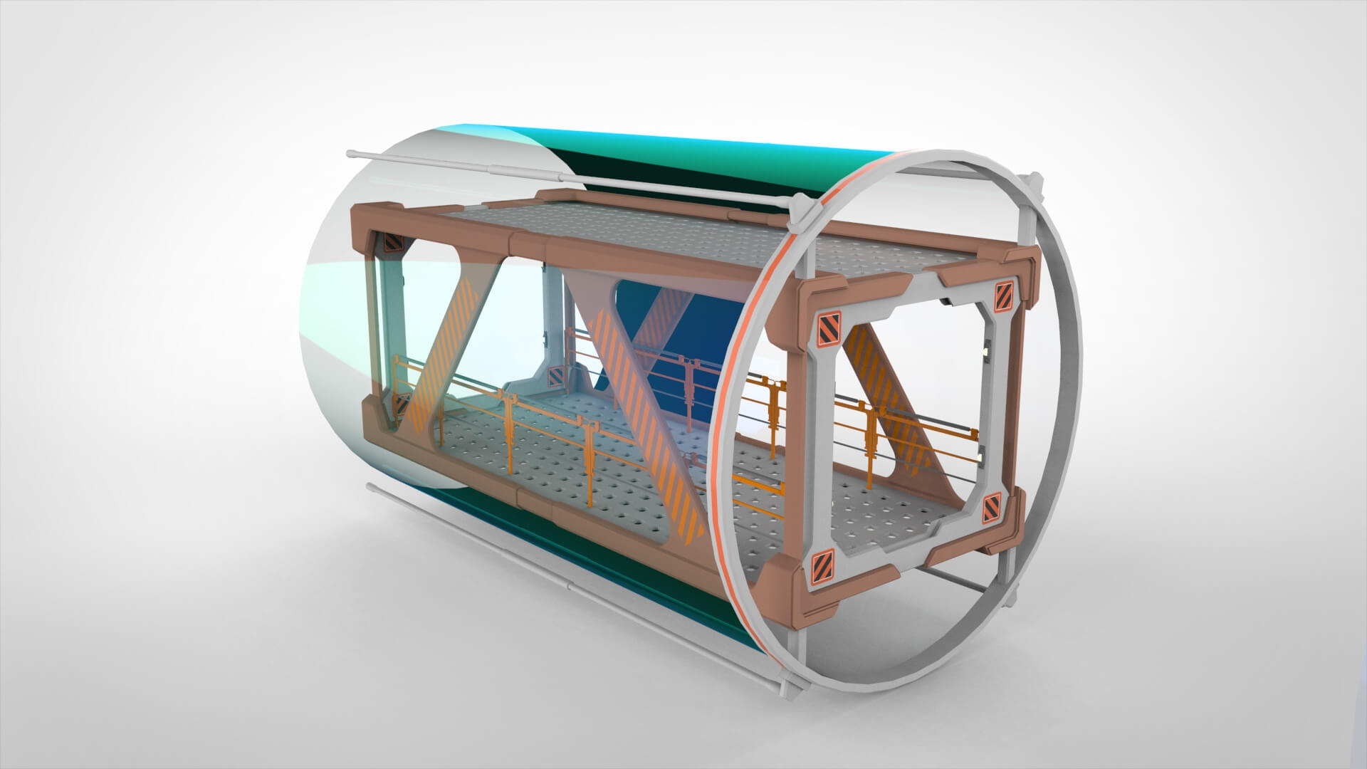 Sci-Fi Modular Environment 1 3D Model by Chtazi