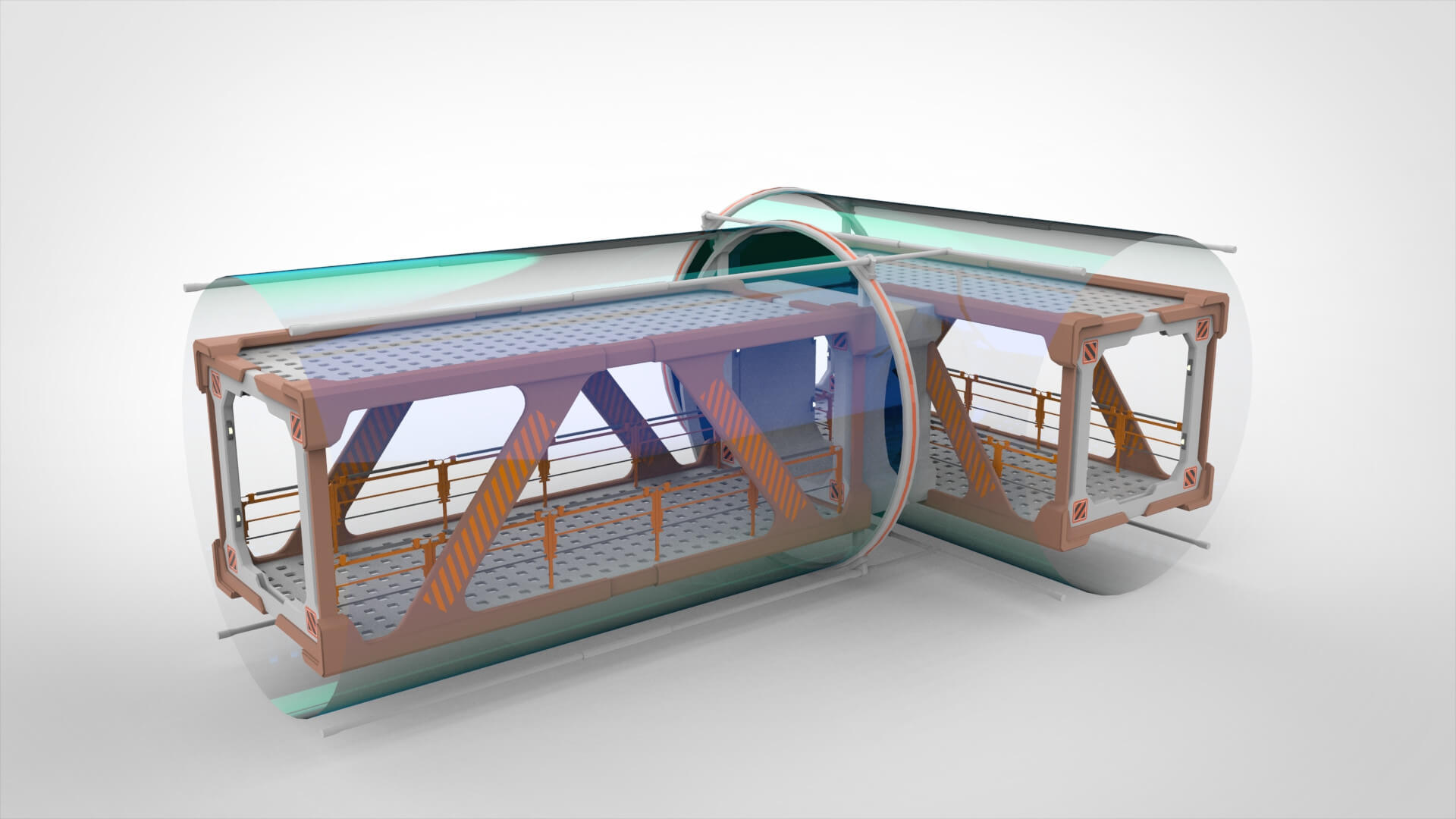 Sci-Fi Modular Environment 1 3D Model by Chtazi