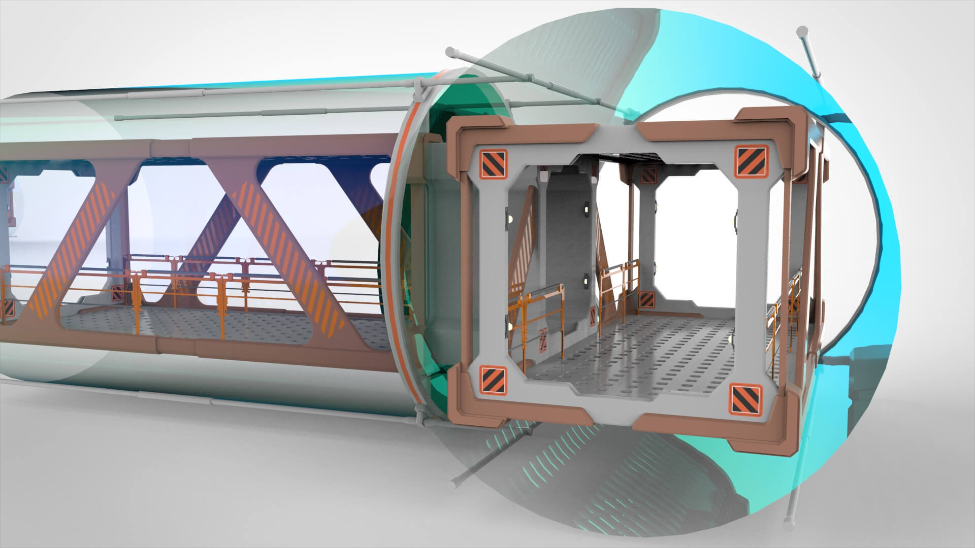 Sci-Fi Modular Environment 1 3D Model by Chtazi