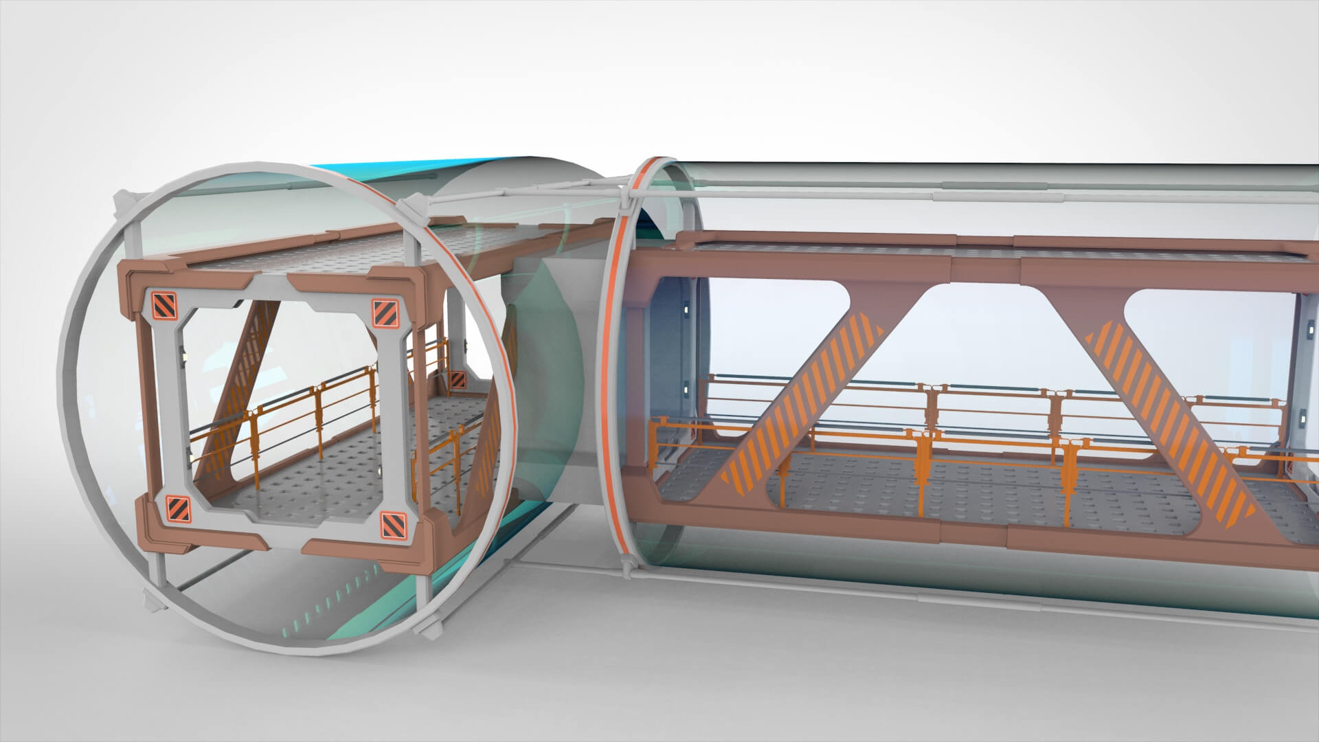 Sci-Fi Modular Environment 1 3D Model by Chtazi