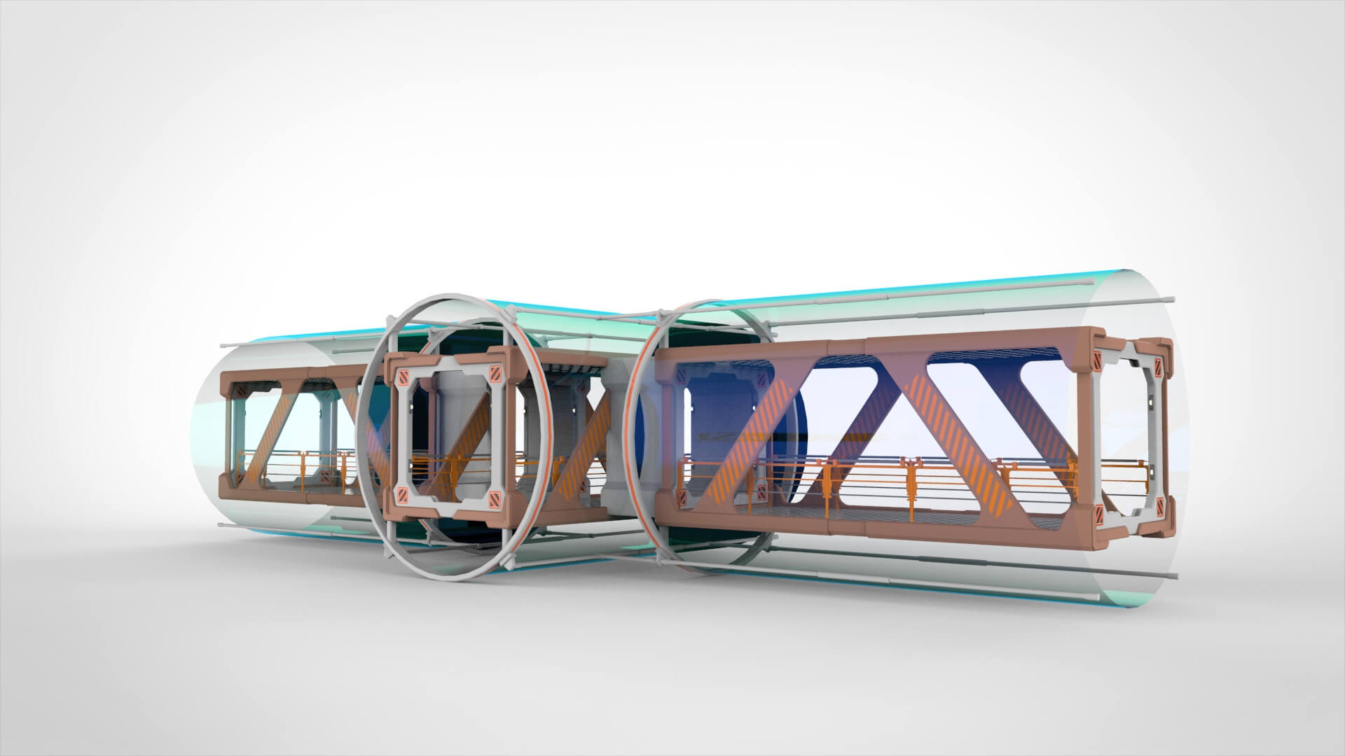 Sci-Fi Modular Environment 1 3D Model by Chtazi