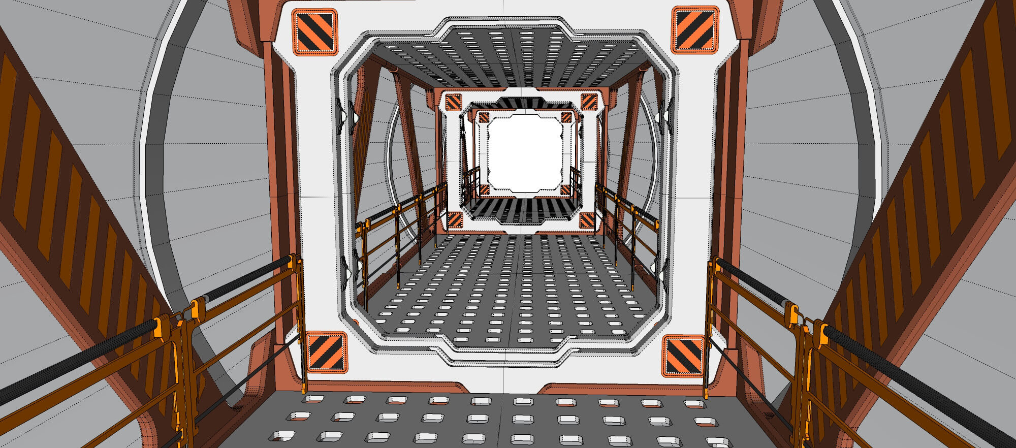 Sci-Fi Modular Environment 1 3D Model by Chtazi