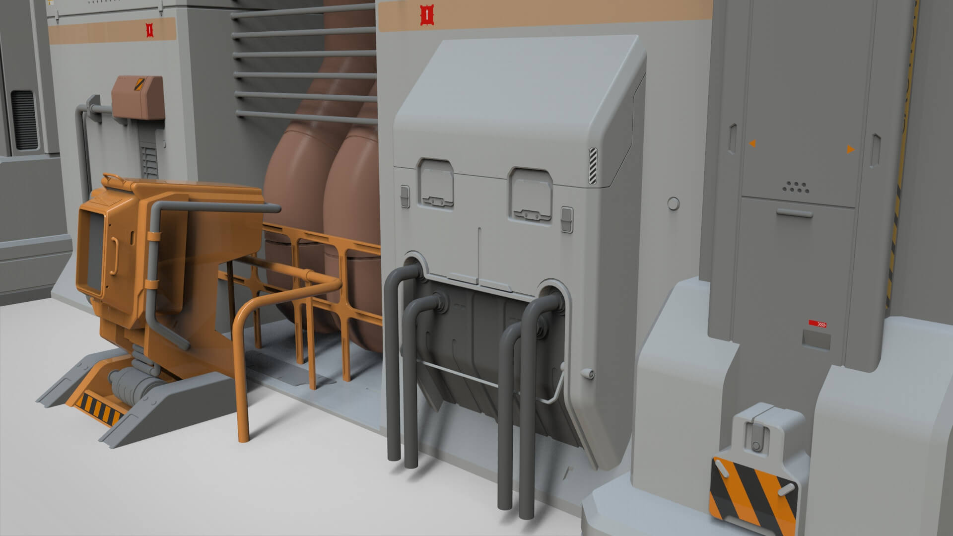 Sci-Fi Modular Environment 11 3D Model by Chtazi