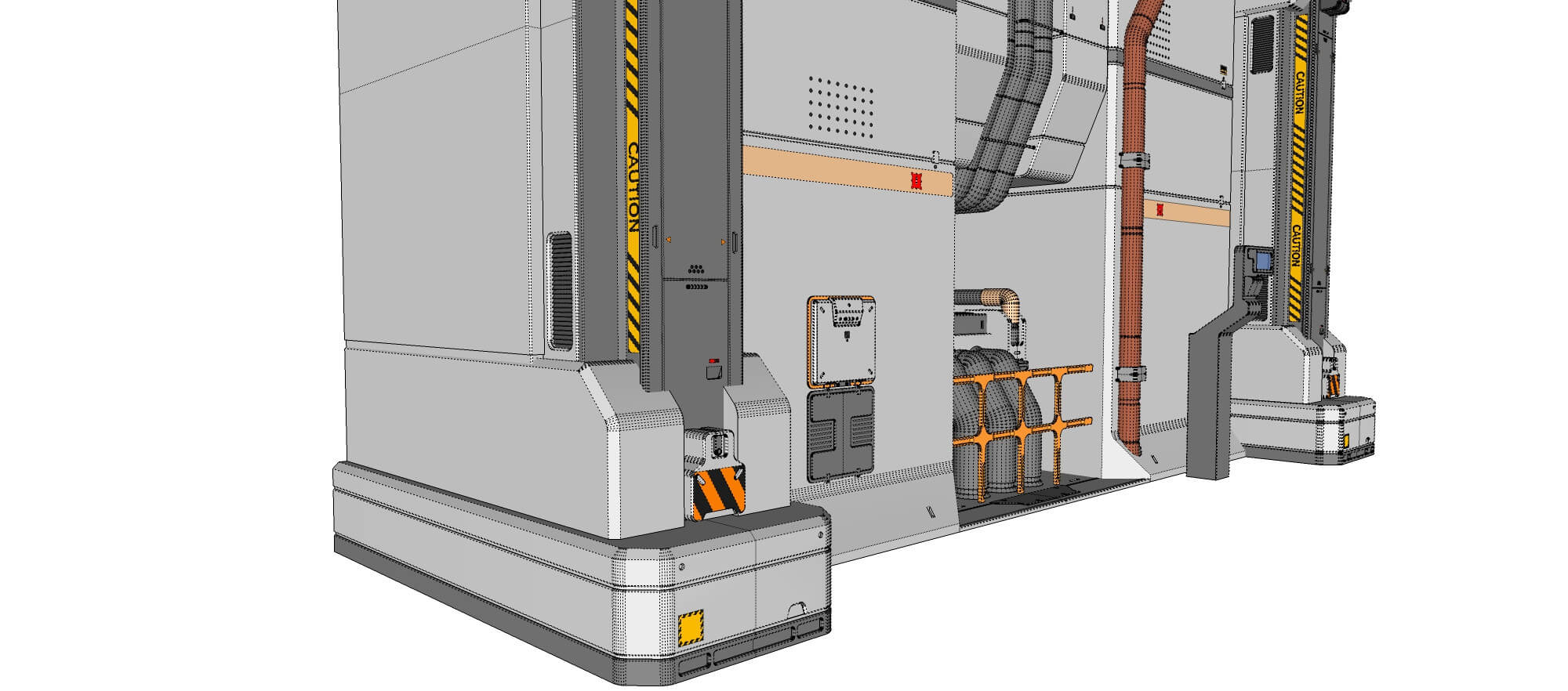 Sci-Fi Modular Environment 11 3D Model by Chtazi